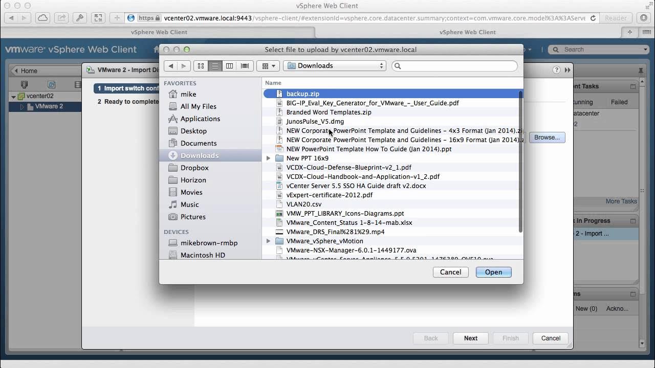 Backup and Restore - VMware vSphere Distributed Switch - YouTube