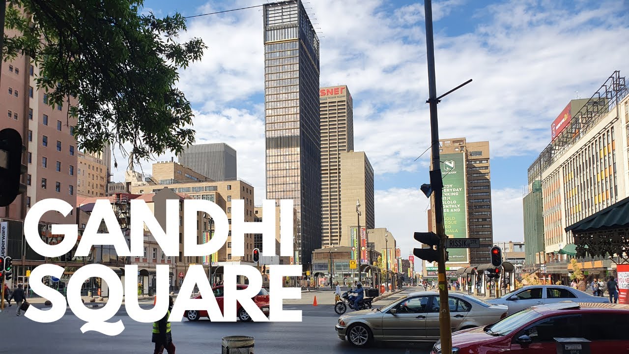 Gandhi Square in Johannesburg by Charlie Moyo - YouTube