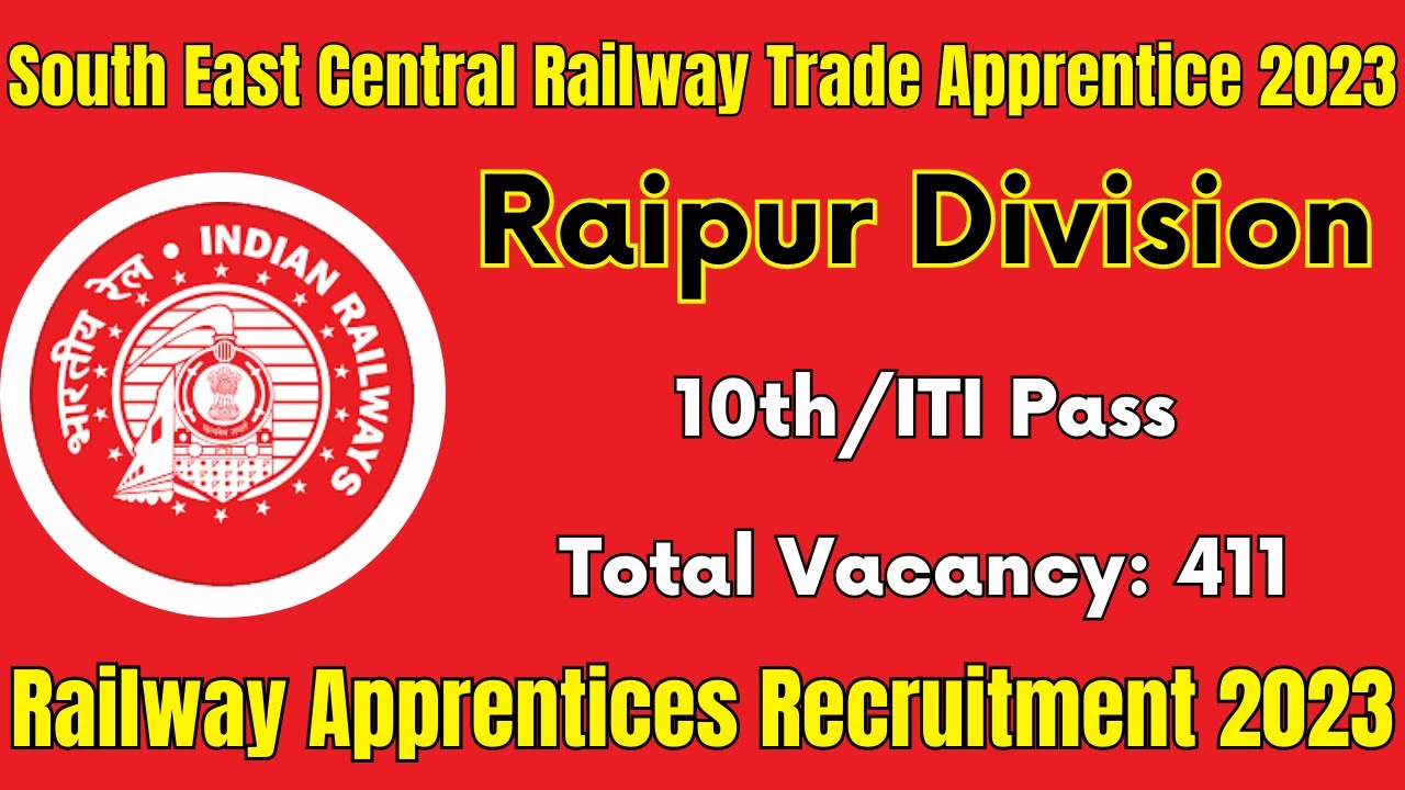 SECR #raipur apprentice 2023 | South East Central #railway Trade ...