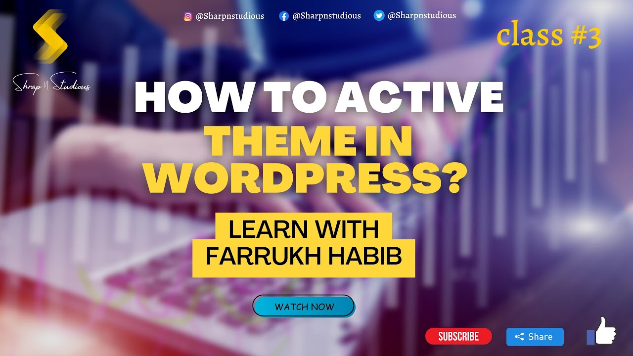How To Active Theme In WordPress In Urdu YouTube How To Active Theme In WordPress In Urdu YouTube