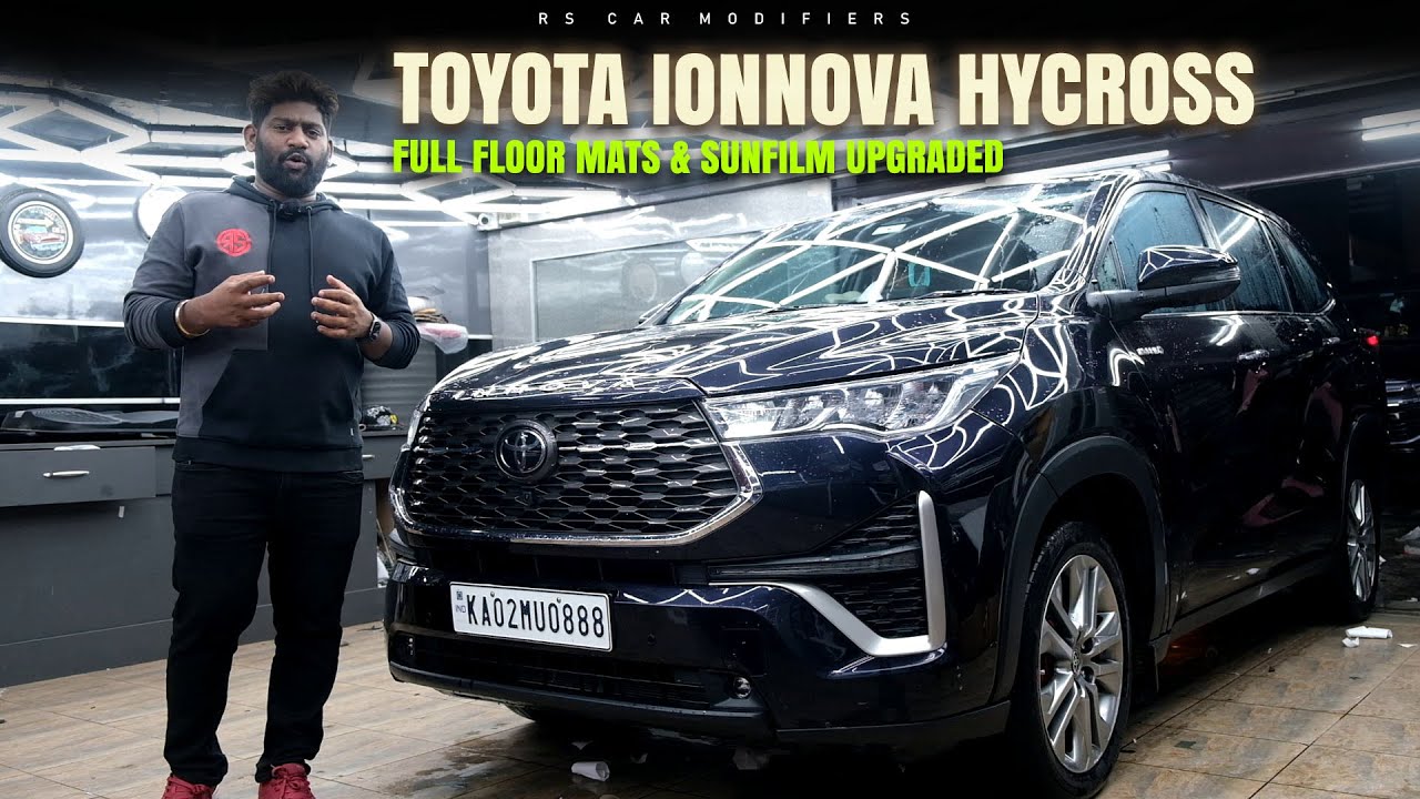 TOYOTA INNOVA HYCROSS FULL FLOOR MAT UPGRADED | TAIL LAMP & DRLs INSTALATION DONE | RS CAR ...