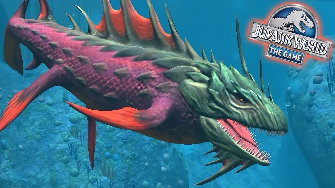Jurassic World The Game - Xinathodon Nuevo Híbrido Acuático - YouTube