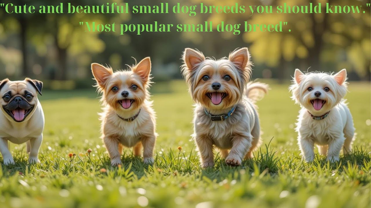 "Cute and beautiful small dog breeds you should know." "Most popular ...