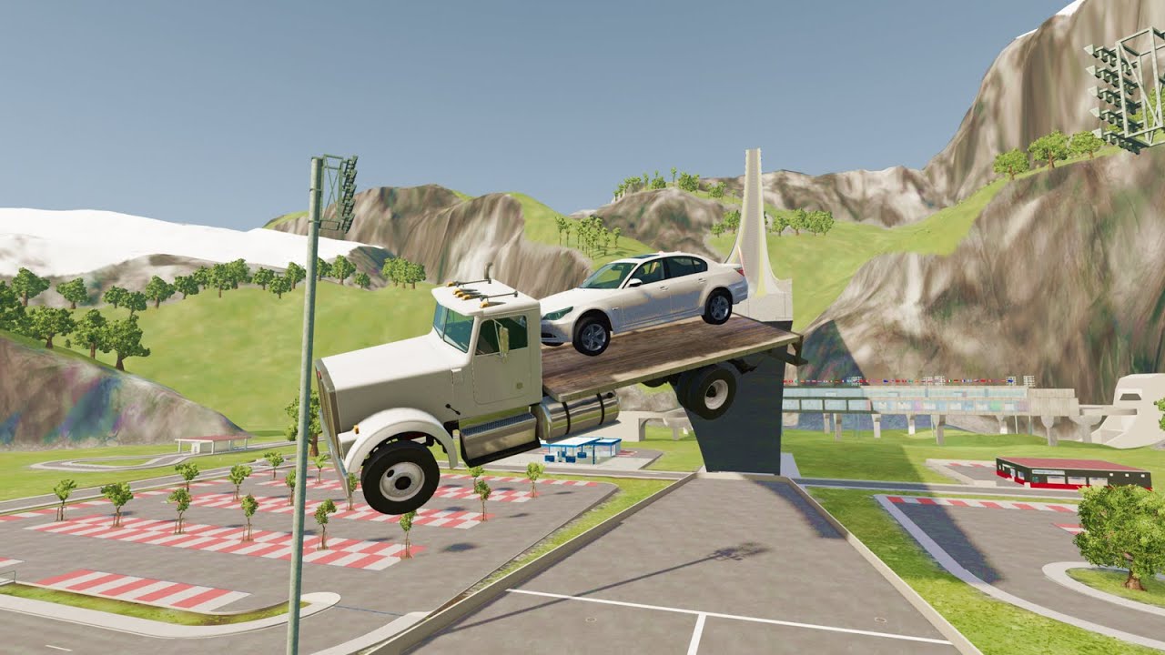 Cars VS BIG RAMP #4 | Beamng Drive - YouTube