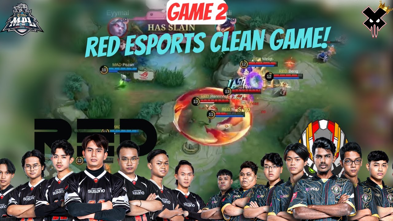 RED ESPORTS VS MADNESS ESPORTS | GAME 2 MPLMY SEASON 11 - YouTube