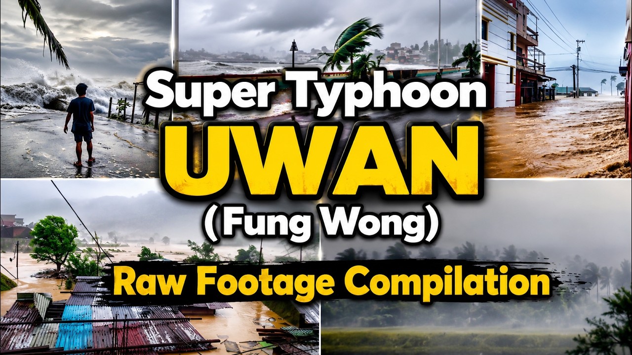 Philippines Super Typhoon UWAN Raw Footage Compilation | Flooding ...