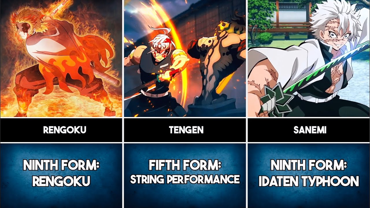 Demon Slayer Characters’ Final Breathing Forms #demonslayer # ...