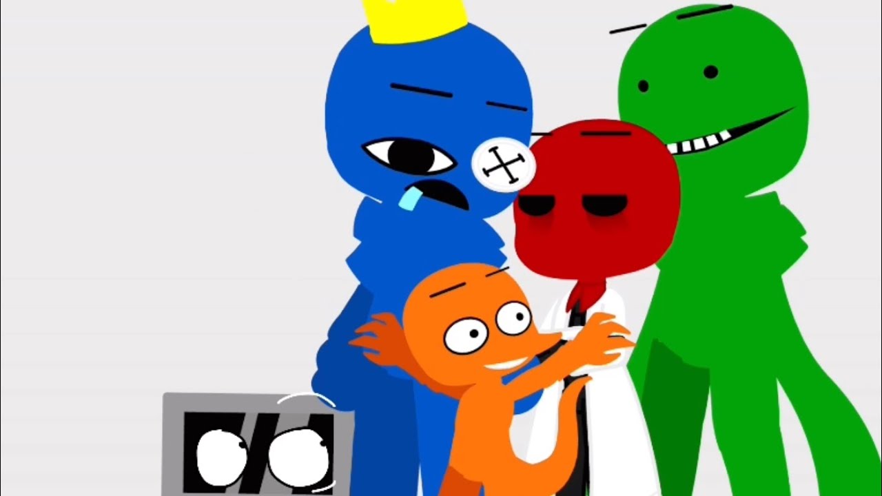 The rainbow friends reacting to something bad: - YouTube