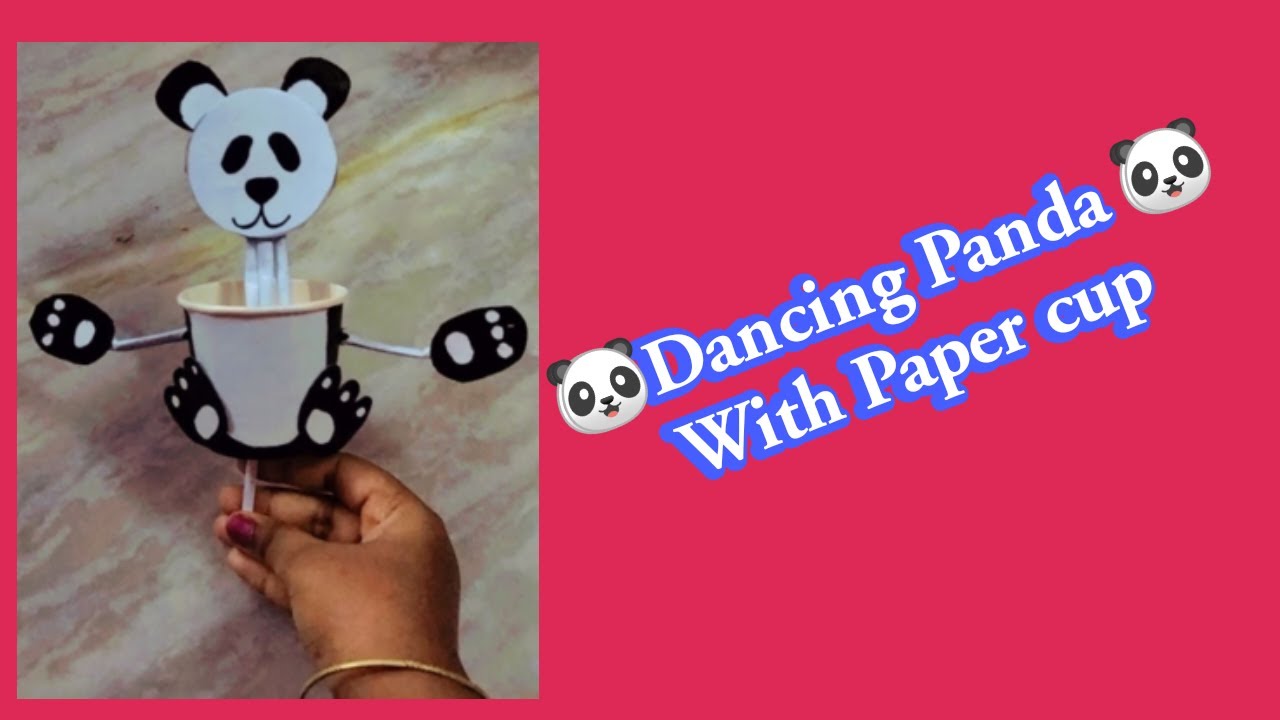 Best out of waste//Dancing Panda 🐼 Toy//With Paper cup//Panda// - YouTube