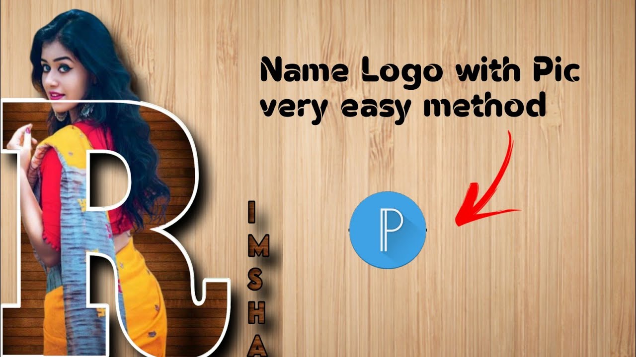 how to edit pic in name | pic in latter editing | portrait photo ...