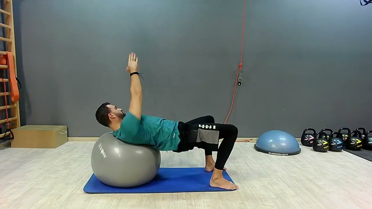 Torso Rotation - Swiss Ball - YouTube