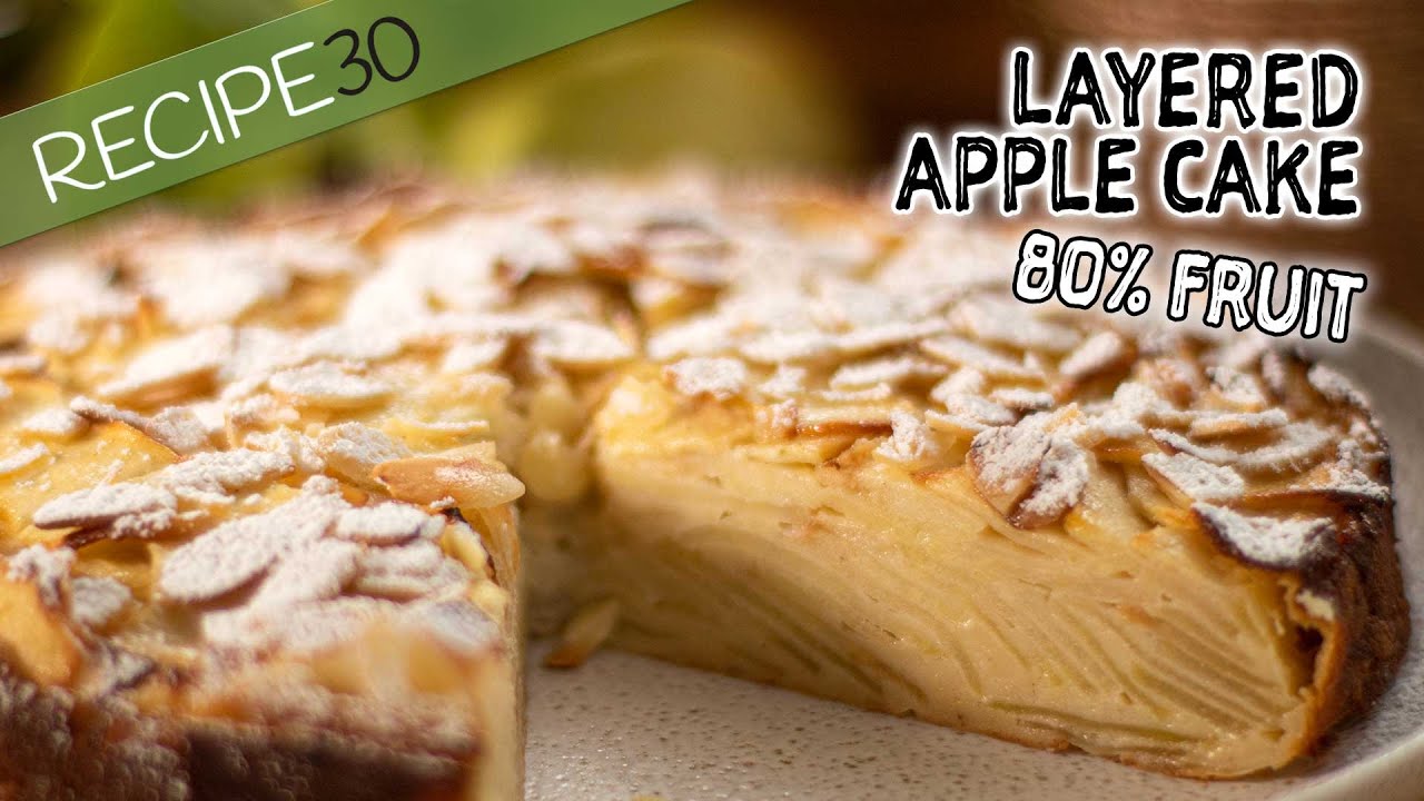 Layered apple cake or invisible cake - YouTube