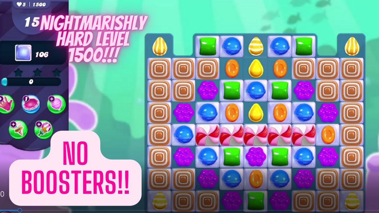 How do you beat level 1500 of Candy Crush Saga? - YouTube