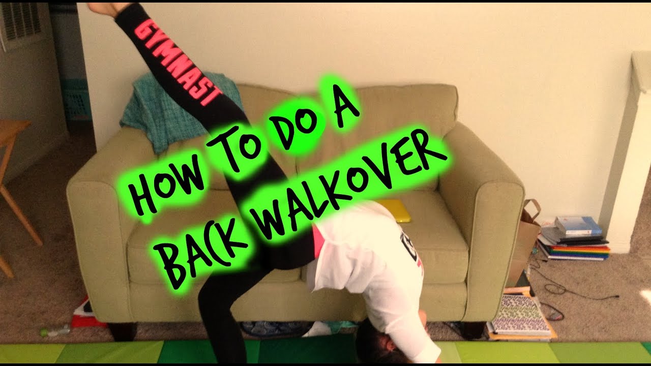 How to do a back walkover😀 - YouTube