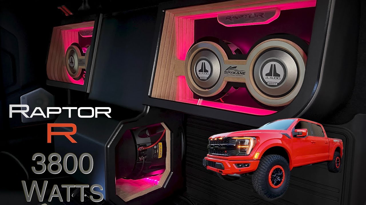 Ford Raptor R - 3800 Watt Audio System - 5 Subwoofers- 4 Amps - Crazy ...