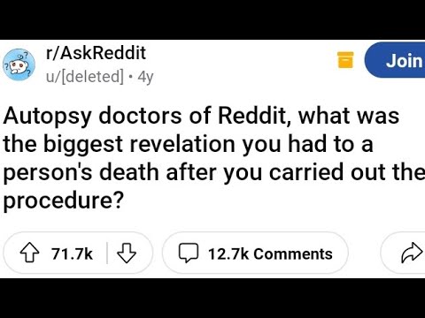Autopsy doctors of Reddit what was the biggest revelation you had to a ...