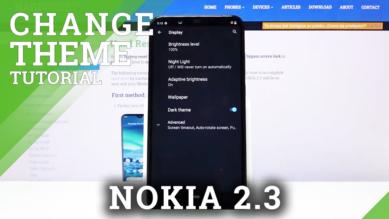 How to Change Device Theme on Nokia 2.3 – Theme Settings - YouTube