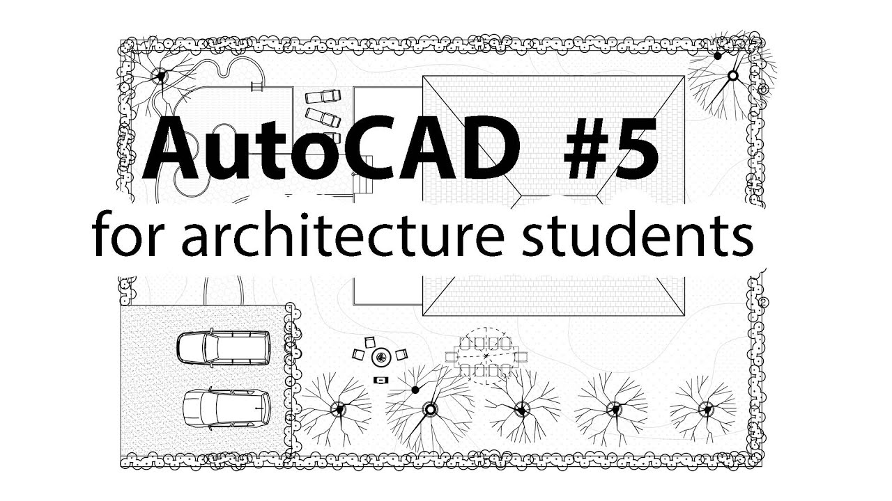 Auto Cad Tutorial for Architecture Students #4 Classwork 5. Repetition ...