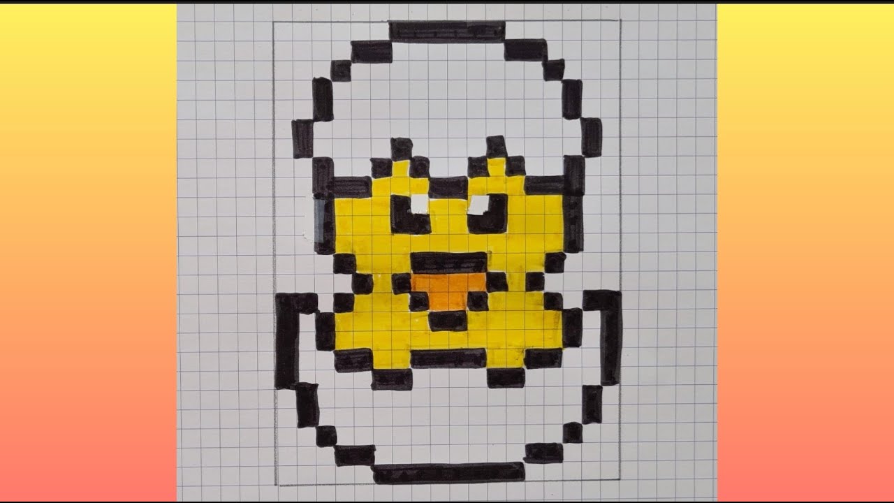 Pixel Art: Le poussin - YouTube