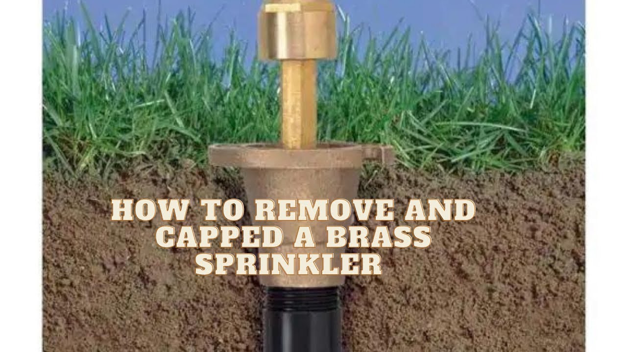 How to Capped a Metal sprinkler pop up - YouTube