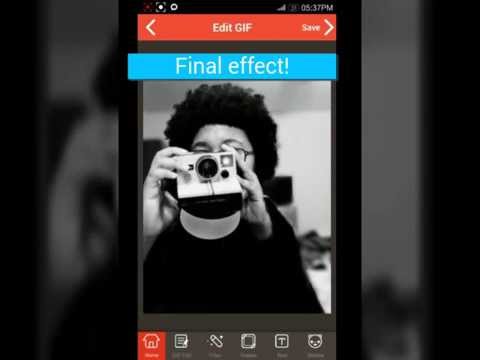 Make animated Gif (Camera flash) using Picsart - YouTube