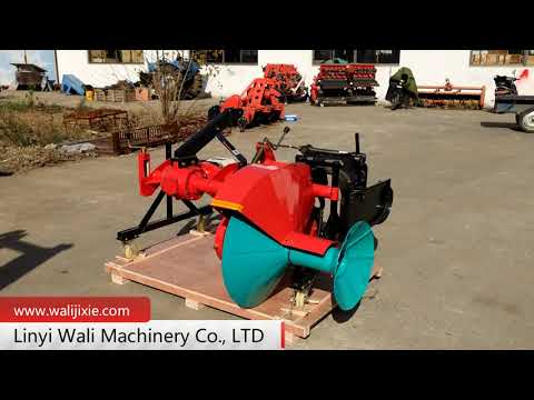 rice field tractor mounted bund forming machine - YouTube