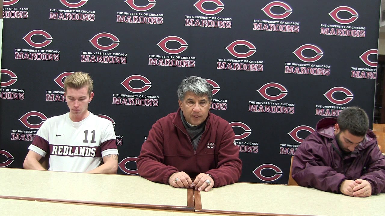 Redlands: NCAA Men's Soccer Quarterfinal Postgame Interview - YouTube