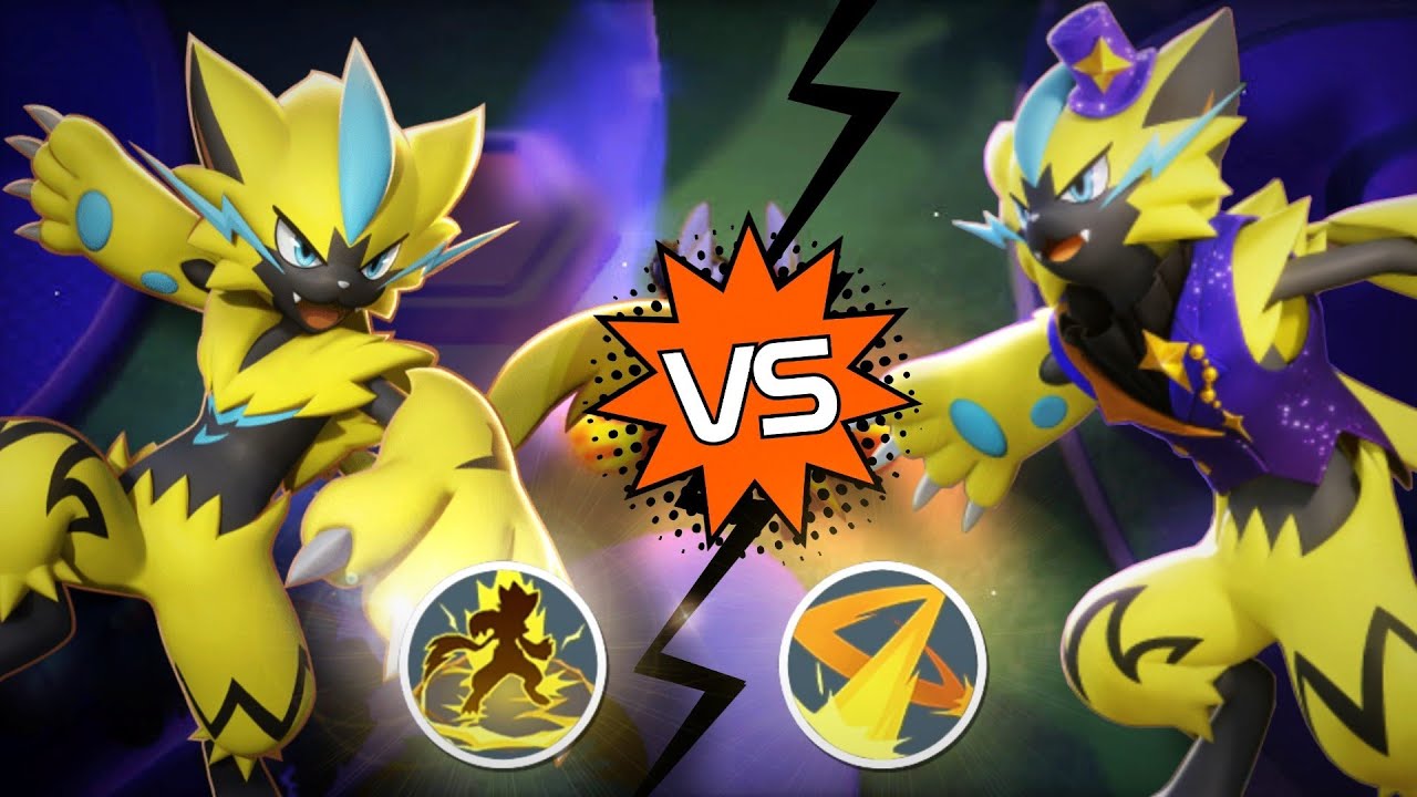Zeraora Wild Charge⚡ VS Discharge ⚡ Pokemon Unite || Pokedex - YouTube