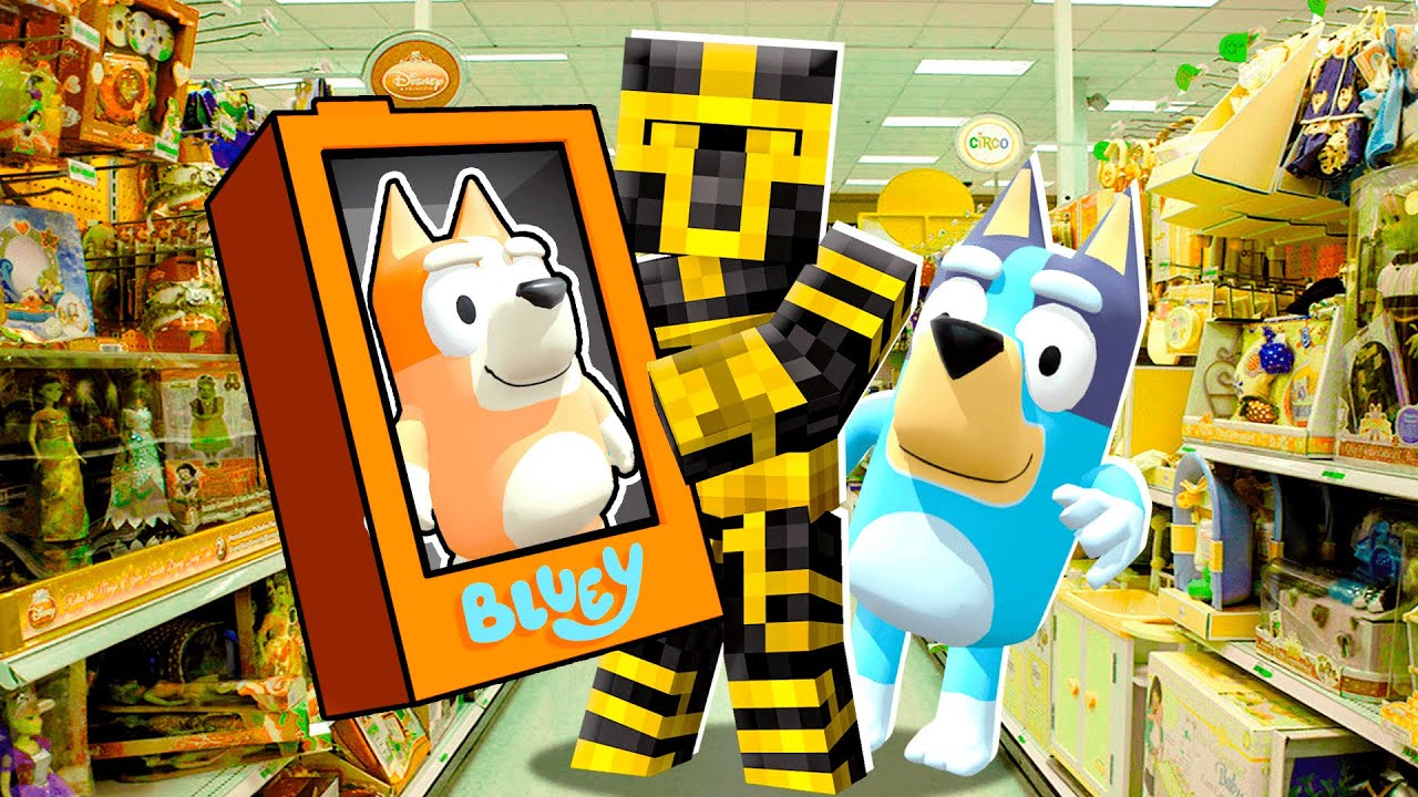 COMPRÉ EL JUGUETE DE BINGO DE BLUEY EN MINECRAFT 😱 - YouTube