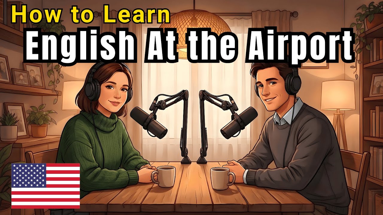 Learn English at the Airport | Easy Travel Conversations for Beginners ...