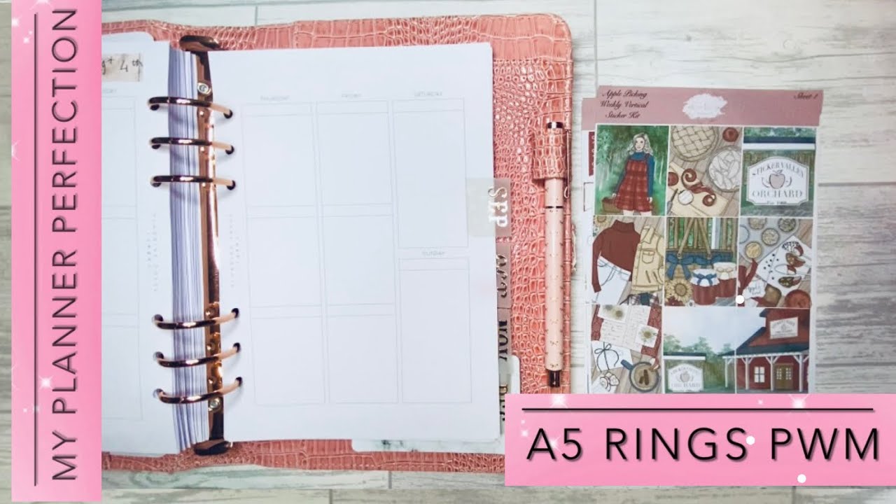 A5 Rings Plan With Me | My Planner Perfection - YouTube