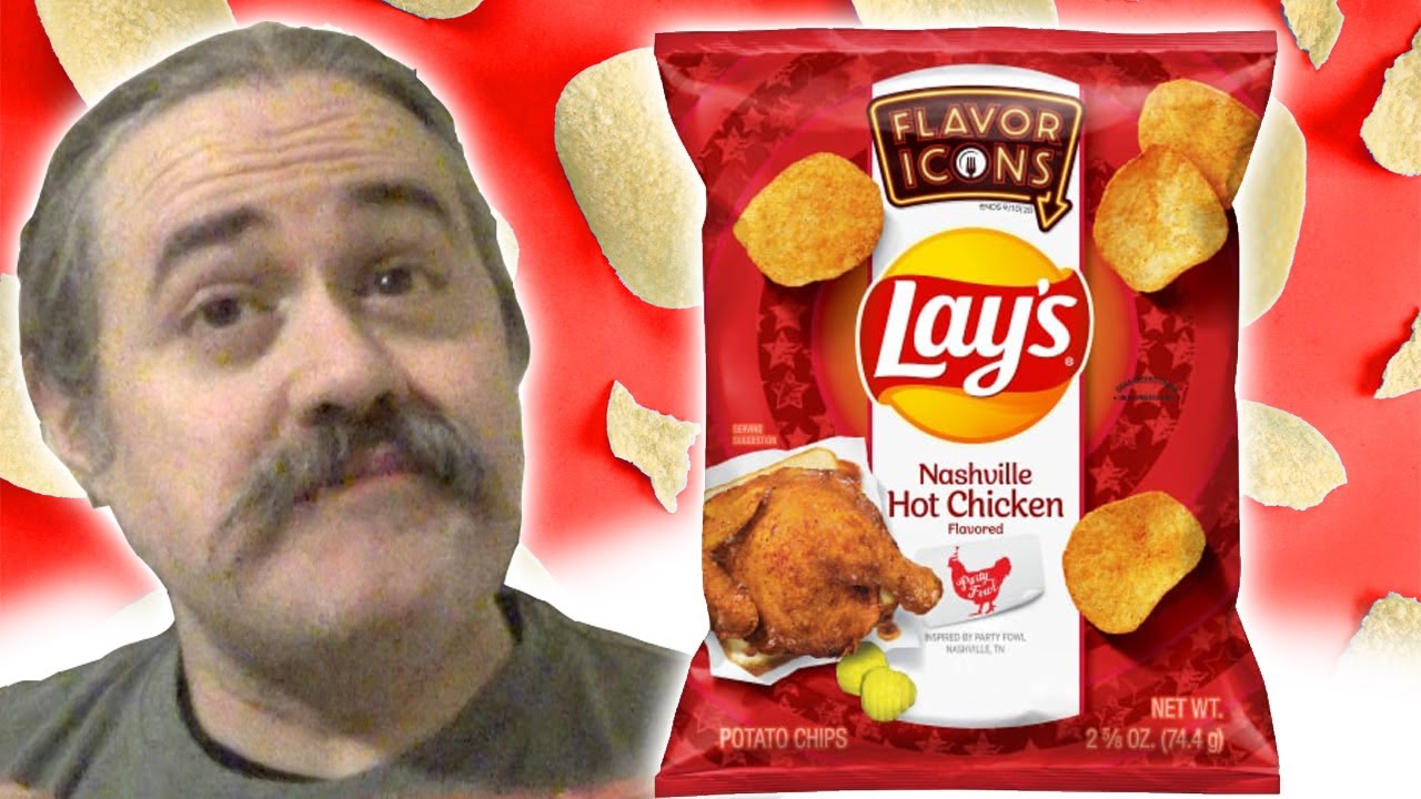 Trying Lay's Nashville Hot Chicken Flavored Potato Chips - YouTube
