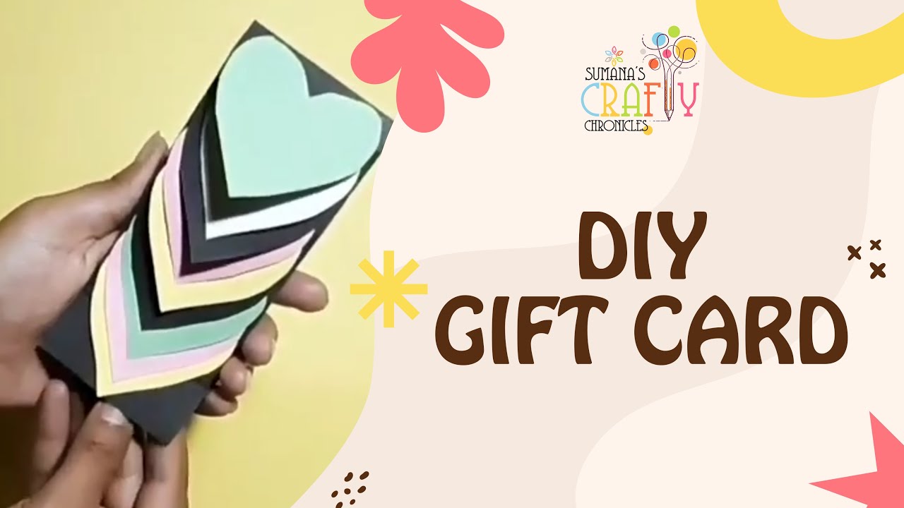 DIY Gift Cards | Paper Gift Card Making | Sumana's Crafty Chronicles ...