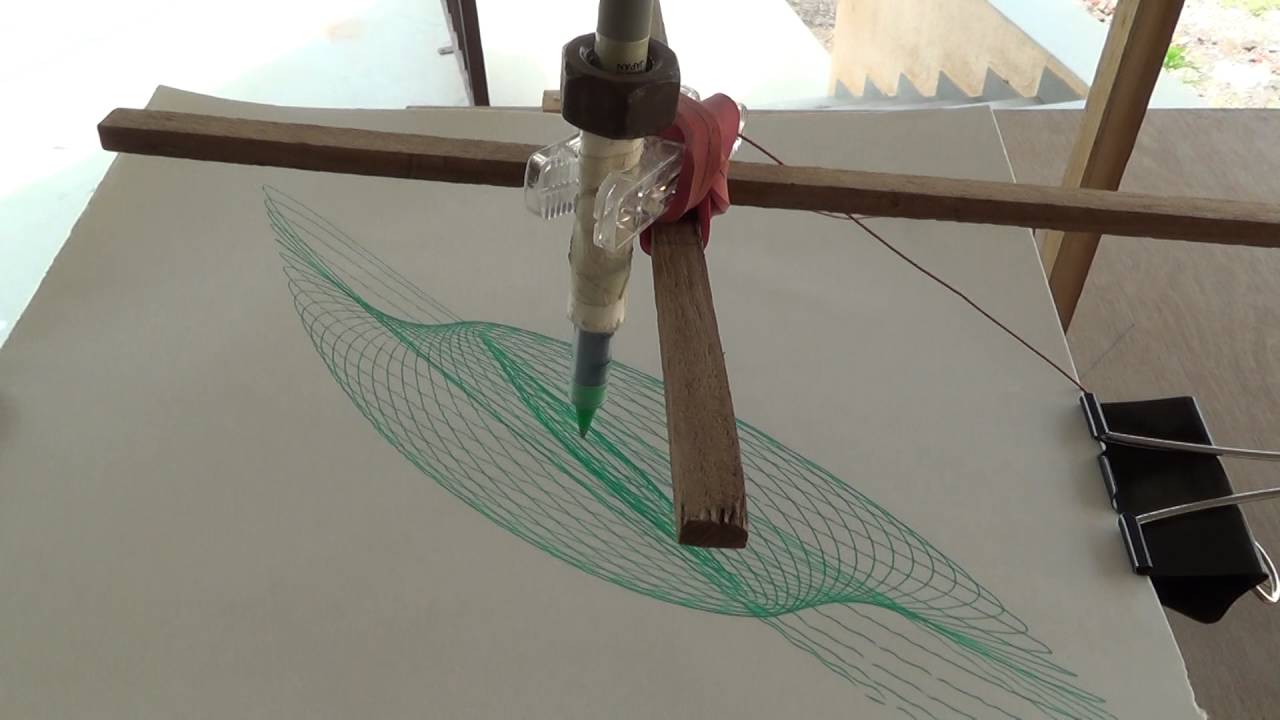 Three Pendulum Rotary Harmonograph - YouTube