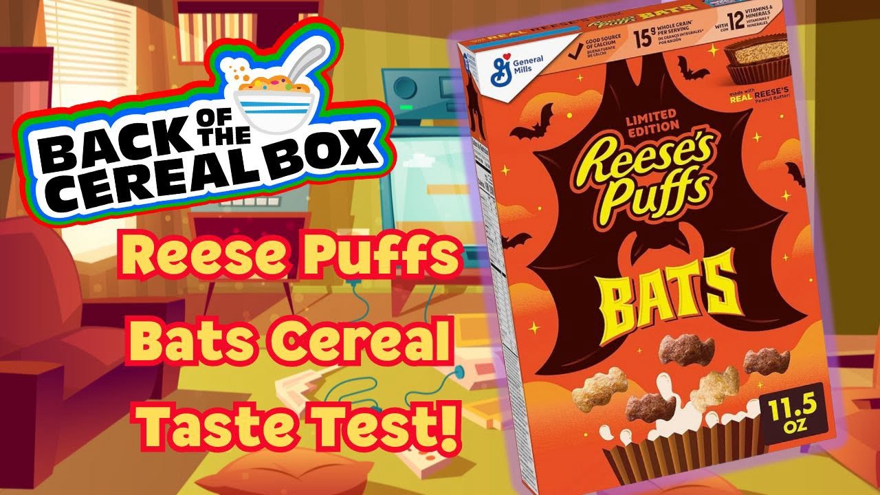 Reese’s Puffs Bats Cereal Taste Test - YouTube