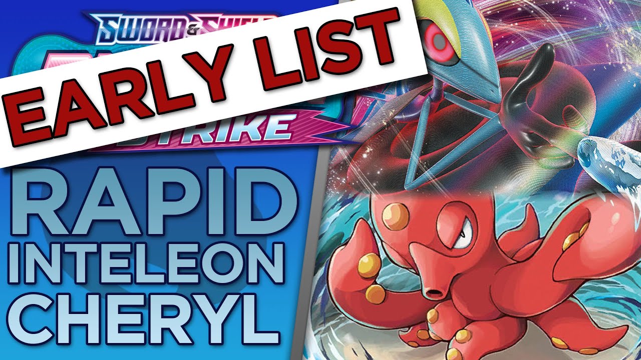 The BEST new Cheryl deck? - Rapid Strike Inteleon VMAX Fusion Strike ...