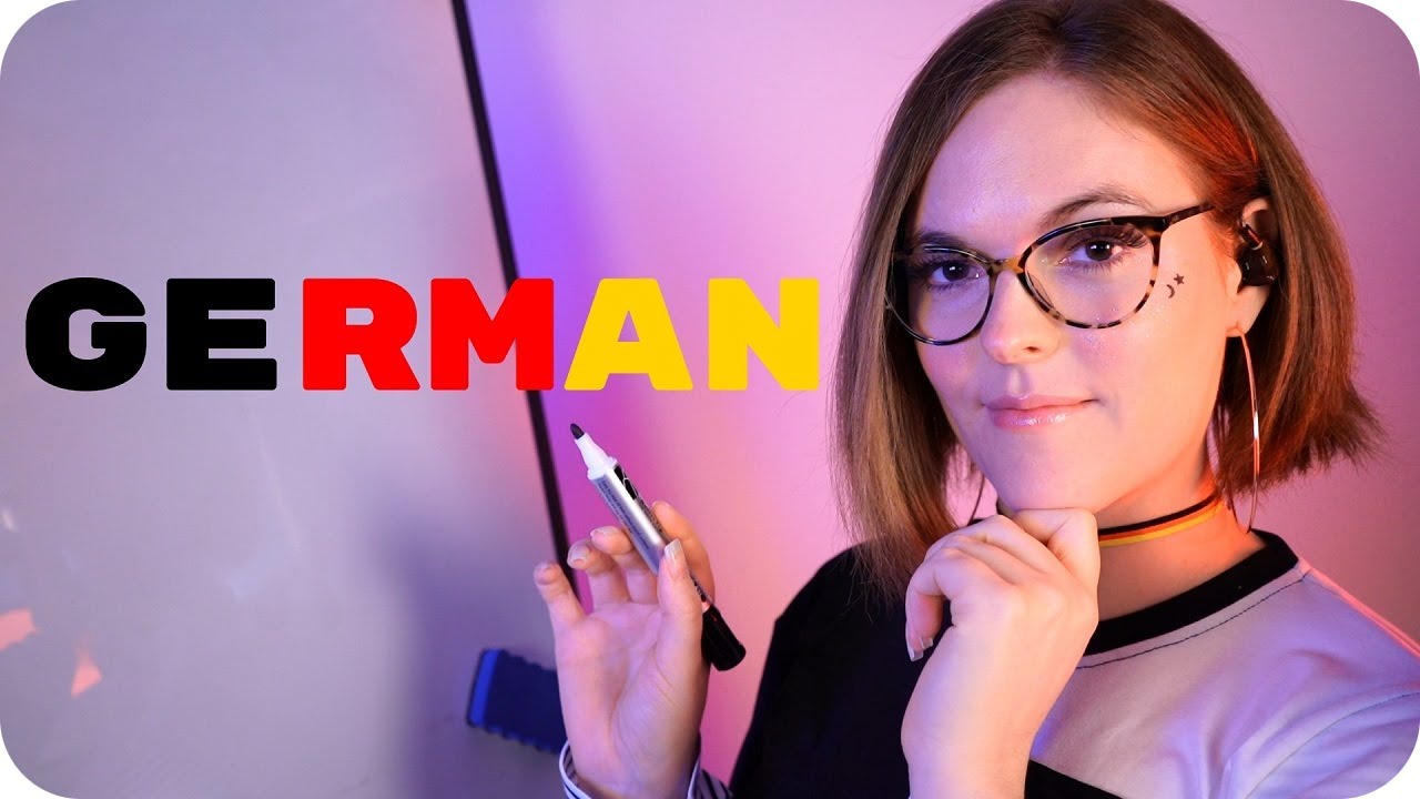 ASMR Teaching You GERMAN! 🇩🇪 Relaxing Ear to Ear Words for Sleep and ...