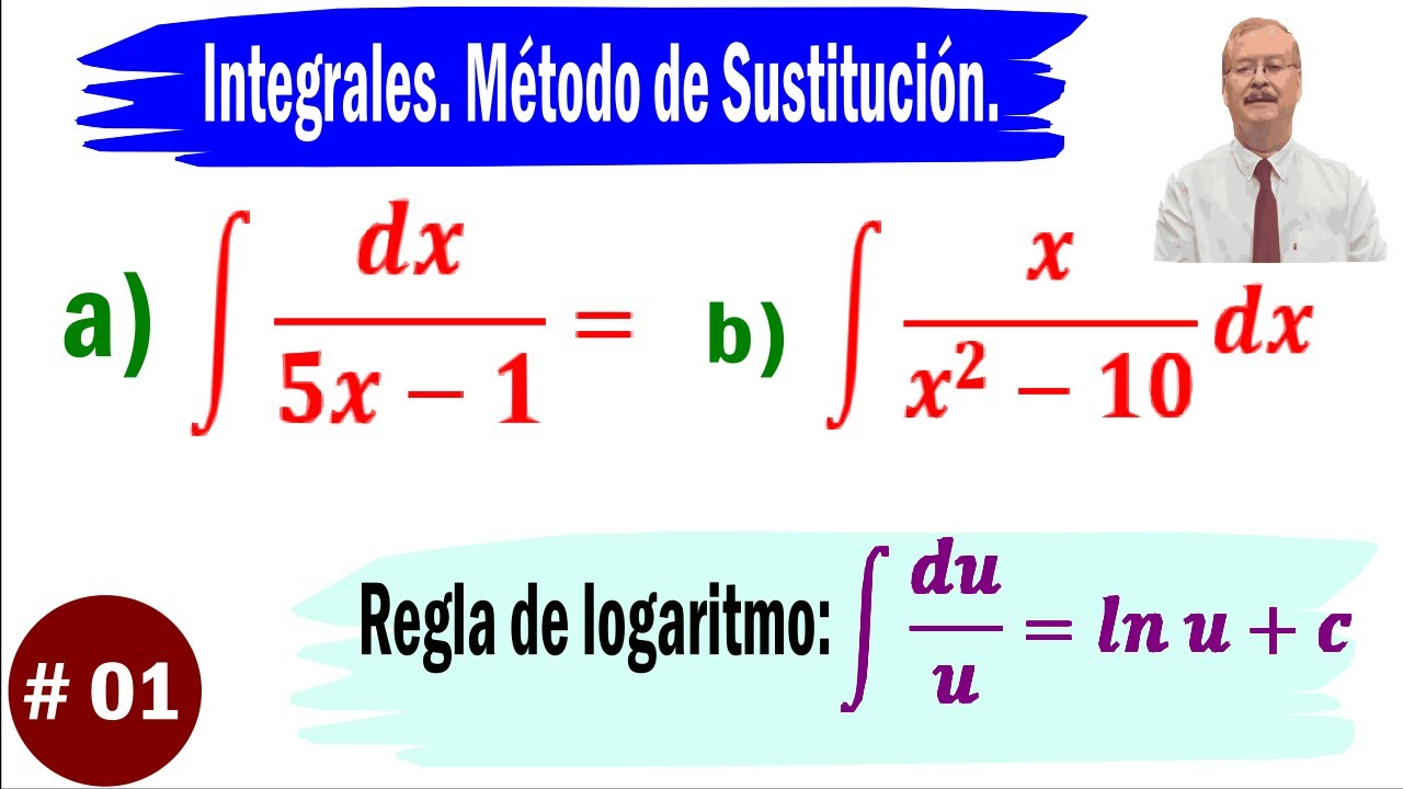 Integrales Método de sustitución Integral dx/5x-1 y integral x/x*2-10 ...