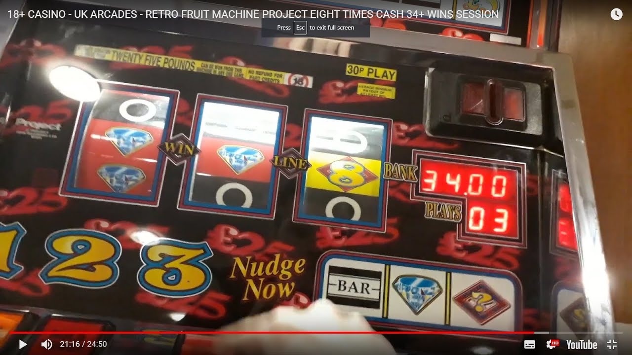 18+ FRUIT MAHCINE SESSION ON PROJECT EIGHT TIMES CASH FRUIT MACHINE 30P ...