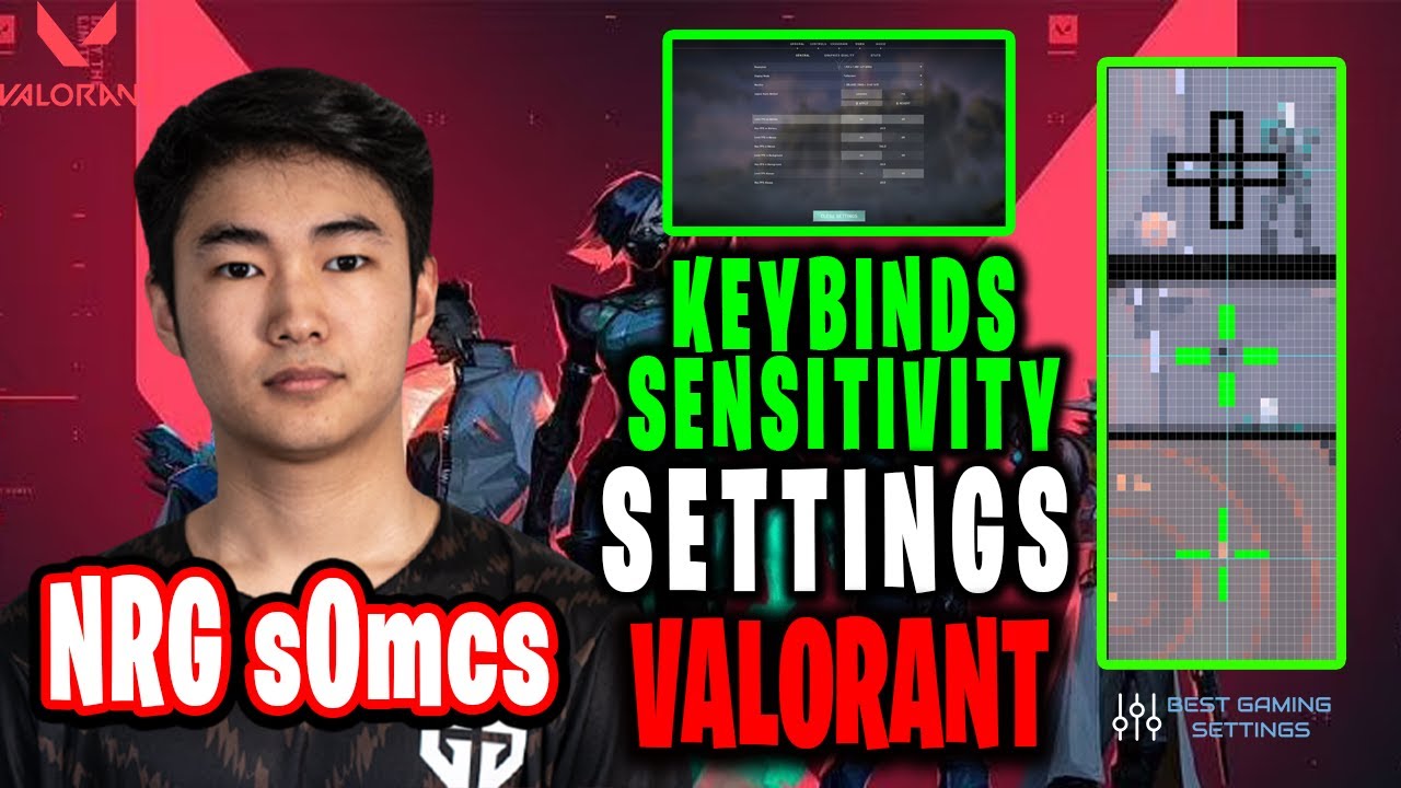 s0mcs Valorant Settings Sensitivity Keybinds Crosshair and Setup 2021 ...