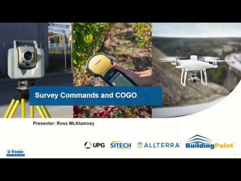Survey Commands and COGO - YouTube