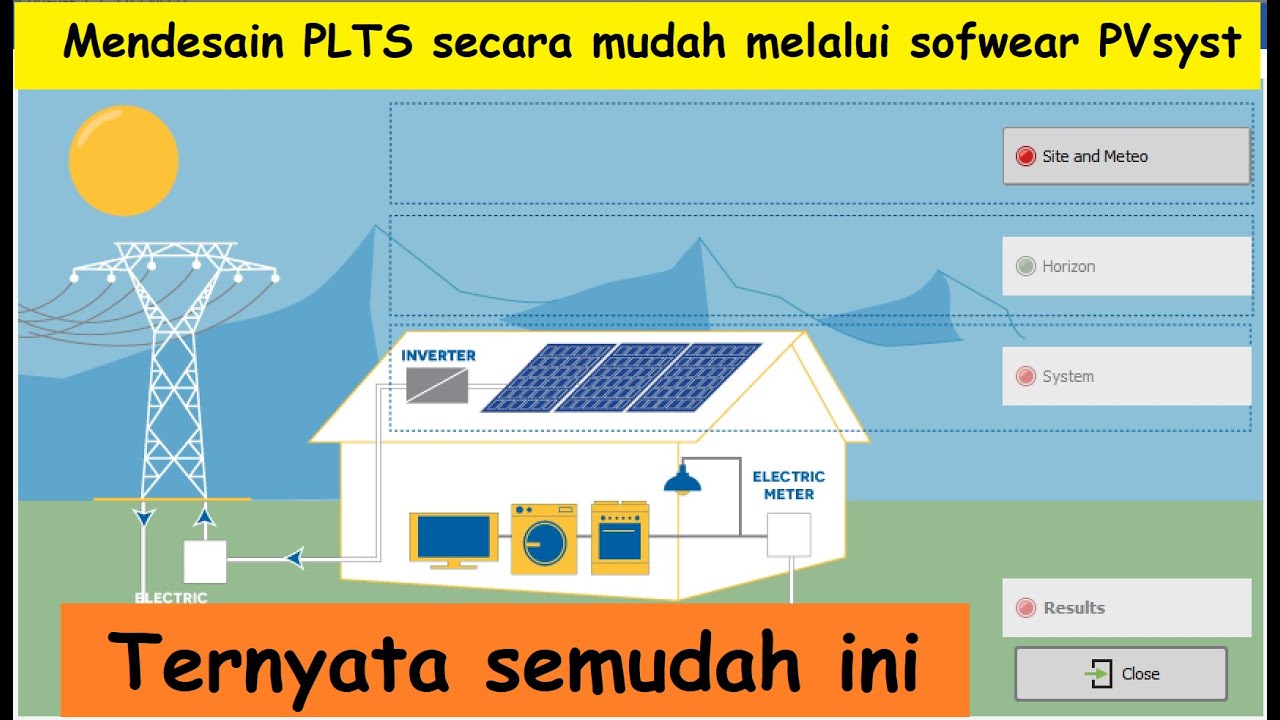 Mendesain PLTS Atap melalui perangkat Lunak PVsyst - YouTube