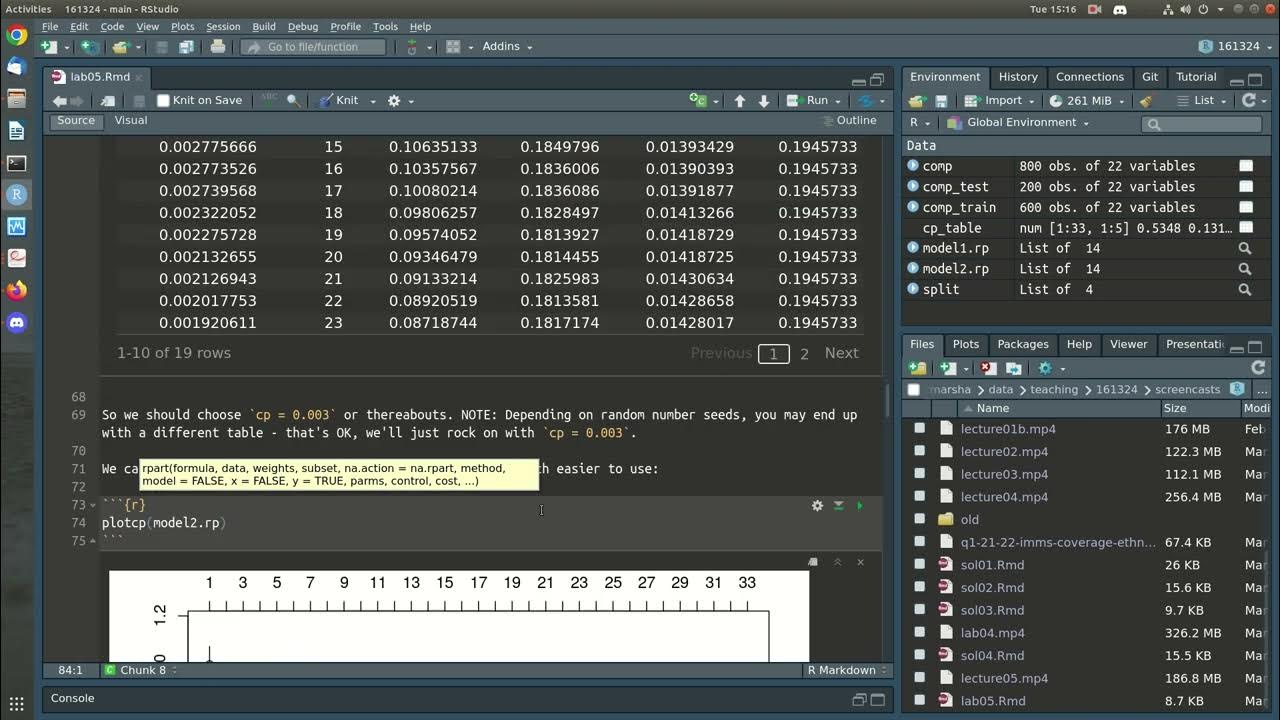 161.324 Data Mining: Workshop 5 - YouTube