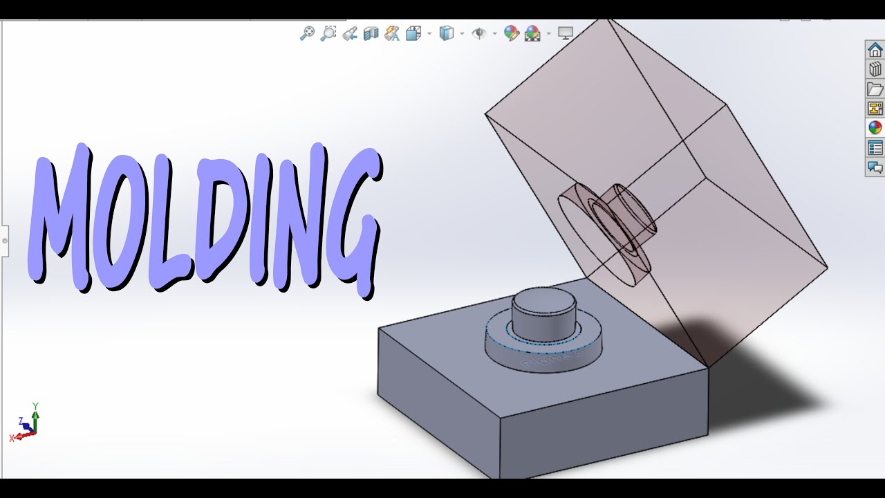MOLDING #1 || EXERCISE FOR BEGINNERS - SOLIDWORKS TUTORIAL - YouTube