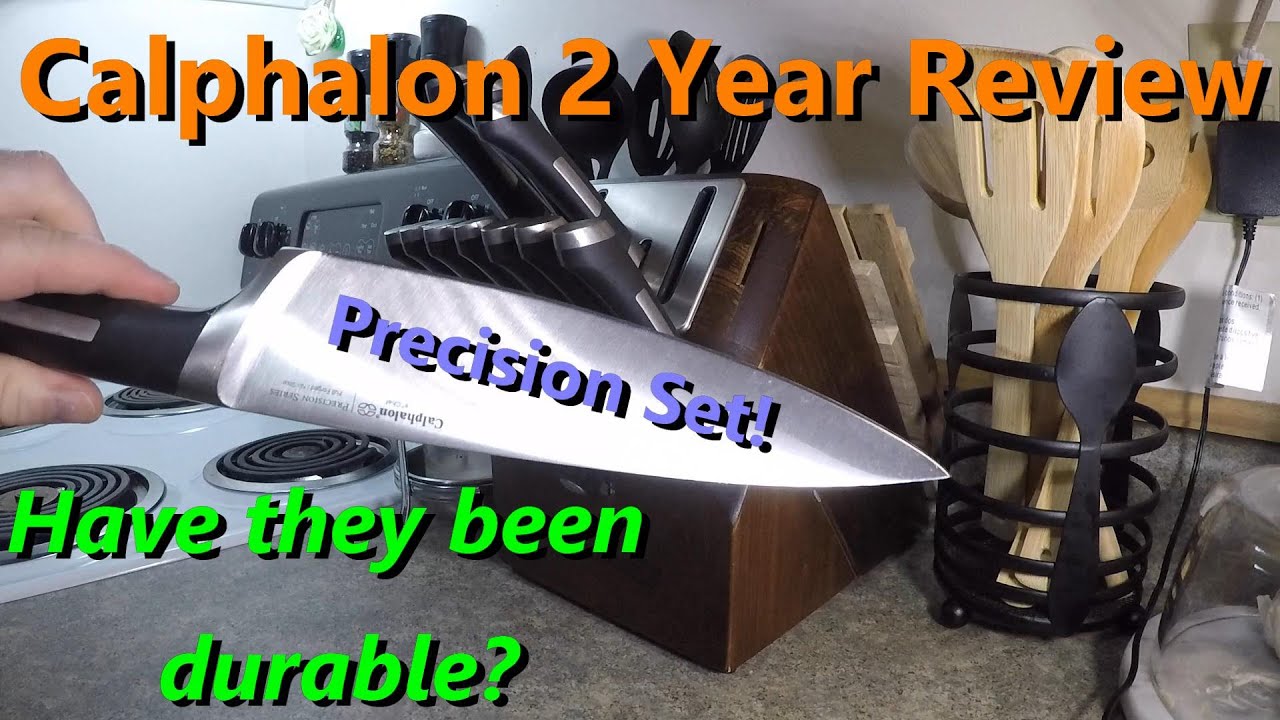 Calphalon Precision Knife Set 2 year Review - YouTube