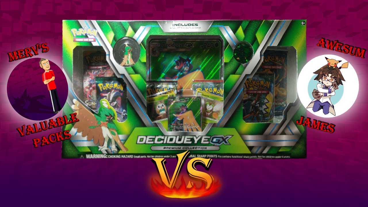 Pokemon Decidueye GX Premium Collection Box Battle Vs Awesum James ...