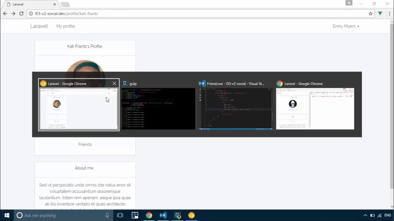 Social network in Laravel 5.3 and Vuejs 2.0 #20 - Noty after sending and accepting friend ...