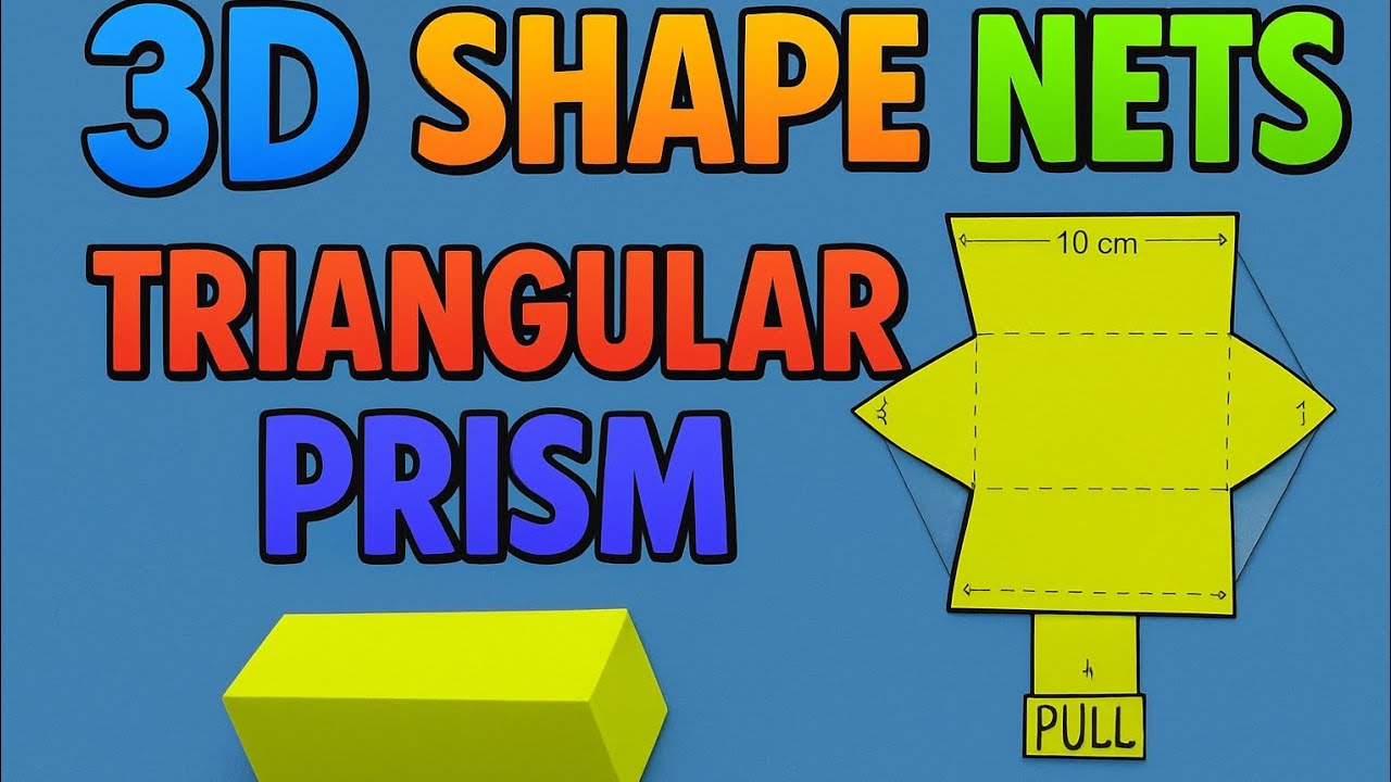 Triangular Prism 3D Shape Net | Easy Pull-Out 3D Shapes Project for ...