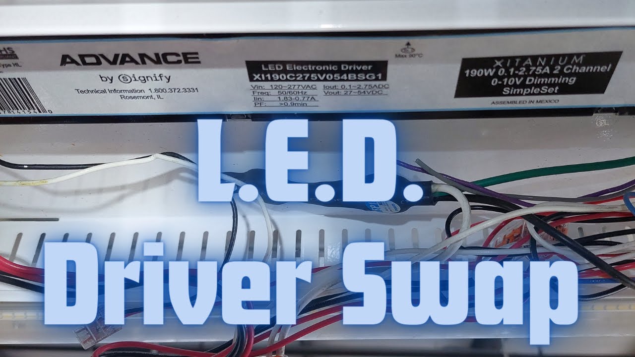 L.E.D. Driver Swap-Out - YouTube