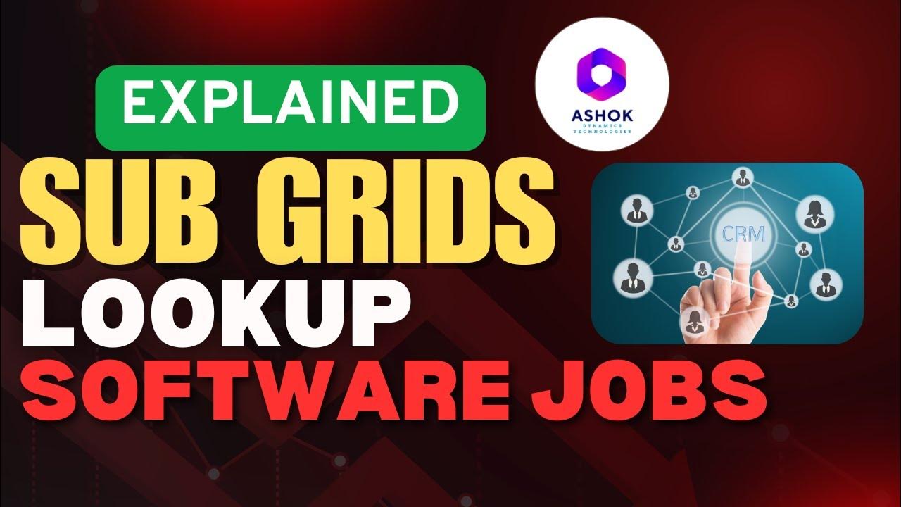 MSCRM Subgrid, Lookup & Software Job Roles - YouTube